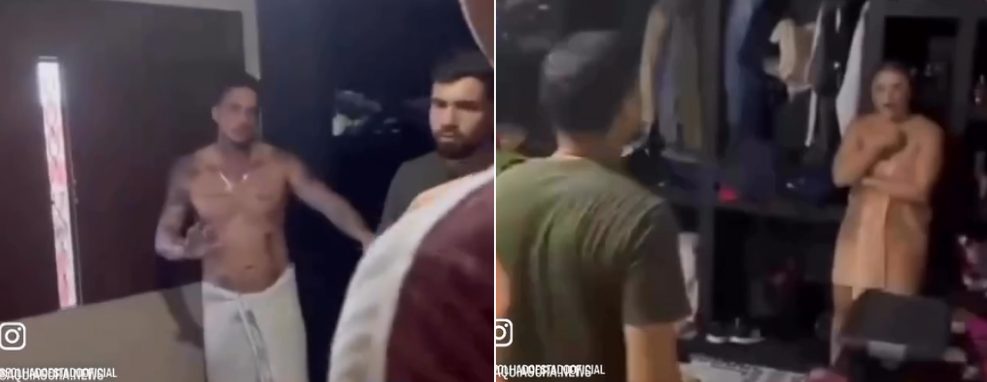 Homem pega esposa e amante no flagra só de toalha, parte para cima e cena viraliza na internet ...