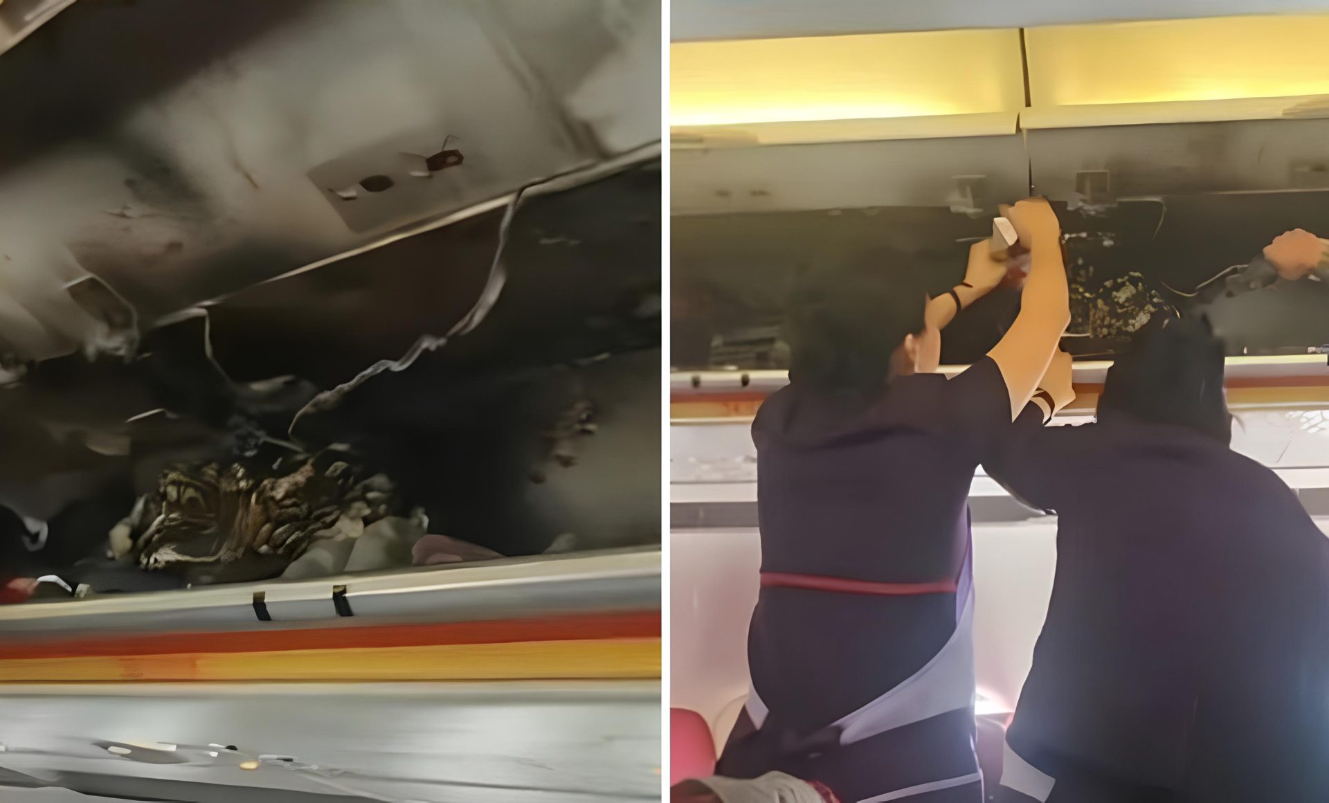 Avião faz pouso de emergência na China após incêndio dentro do bagageiro; veja vídeo - Perrengue ...