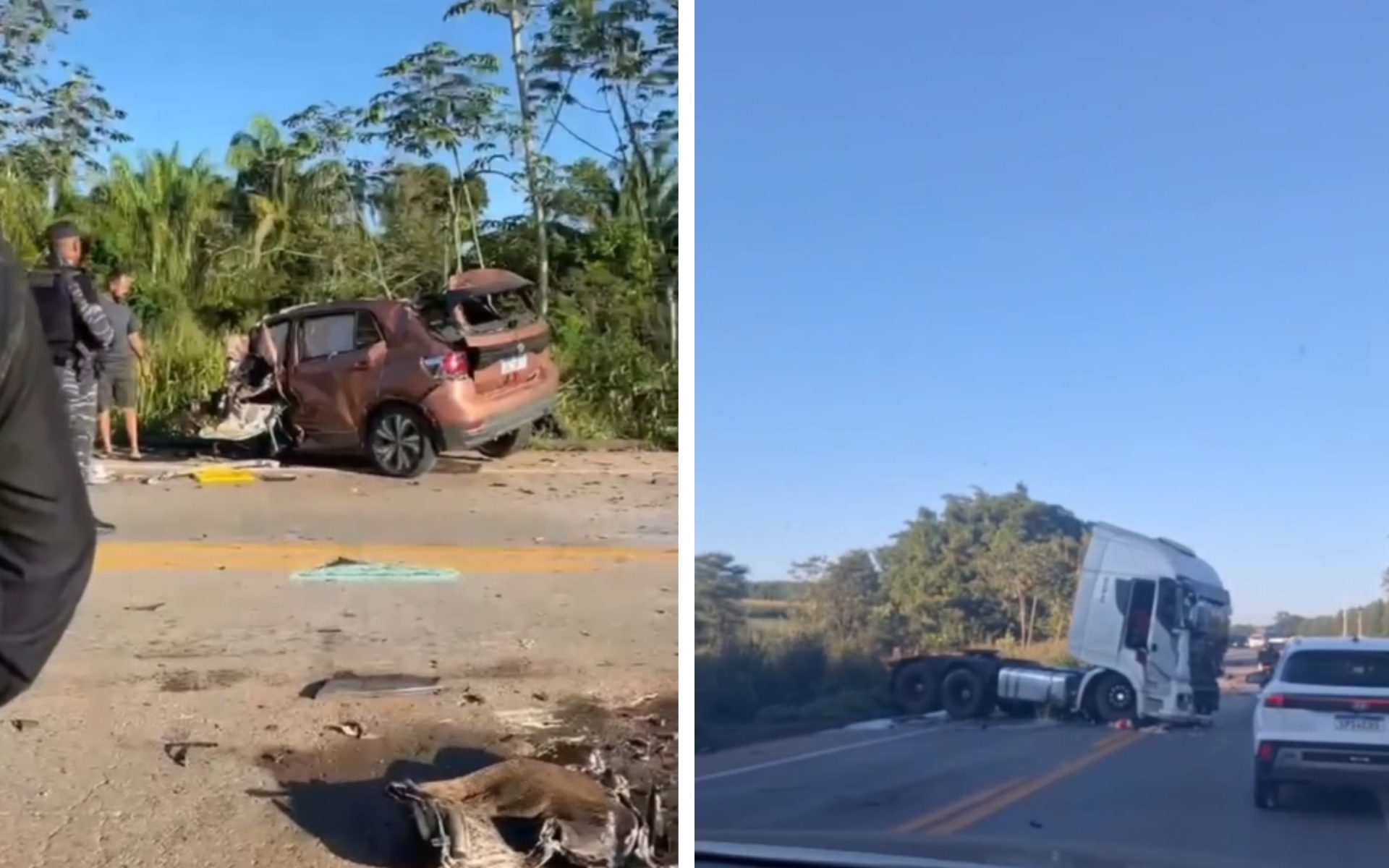 Grave acidente na BR-163 em Vera deixa um morto e três feridos; veja vídeo - Perrengue Mato Grosso